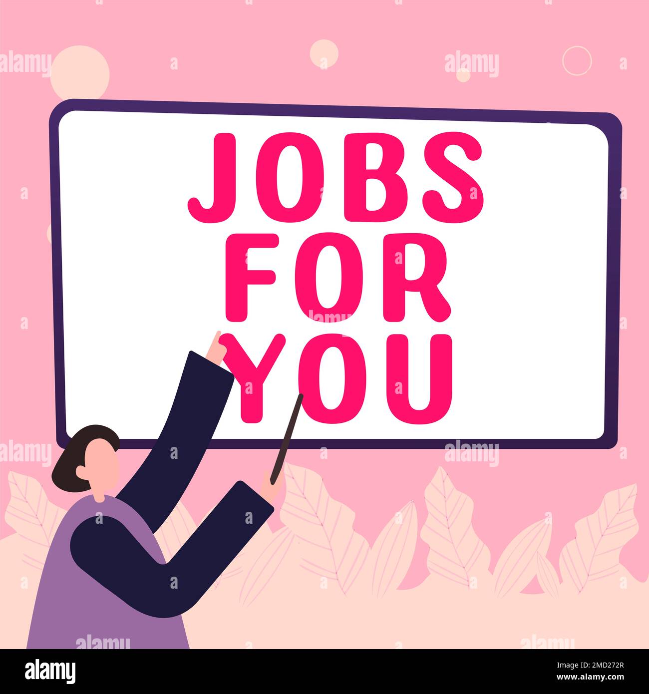 Hand writing sign Jobs For You. Business approach List of available ...