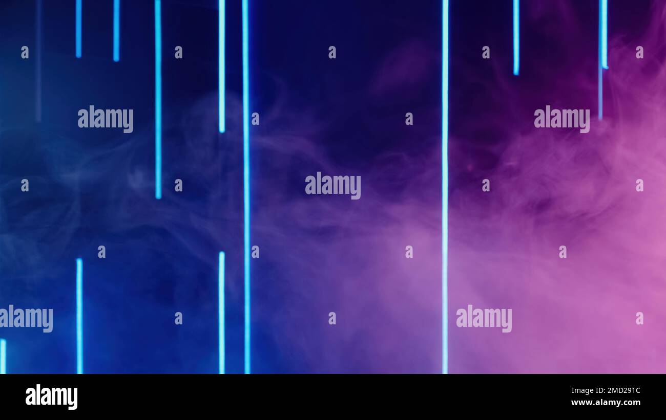 color steam defocused neon light uv glowing fog Stock Photo - Alamy