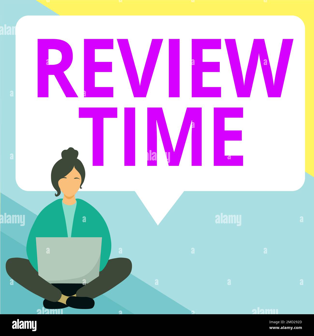 Sign displaying Review Time. Business concept situation or system its ...