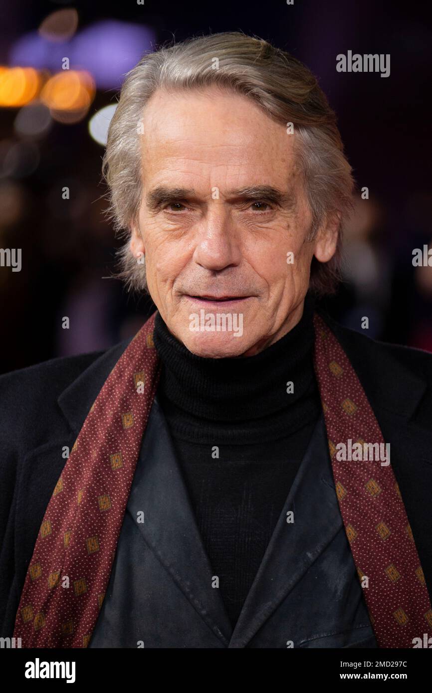Jeremy Irons poses for photographers upon arrival at the World premiere ...