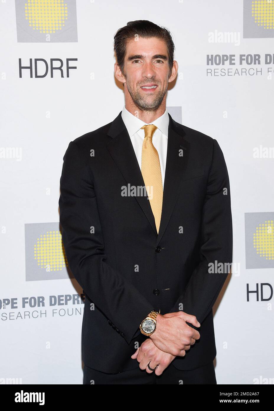 Former competitive swimmer Michael Phelps attends the Hope for ...