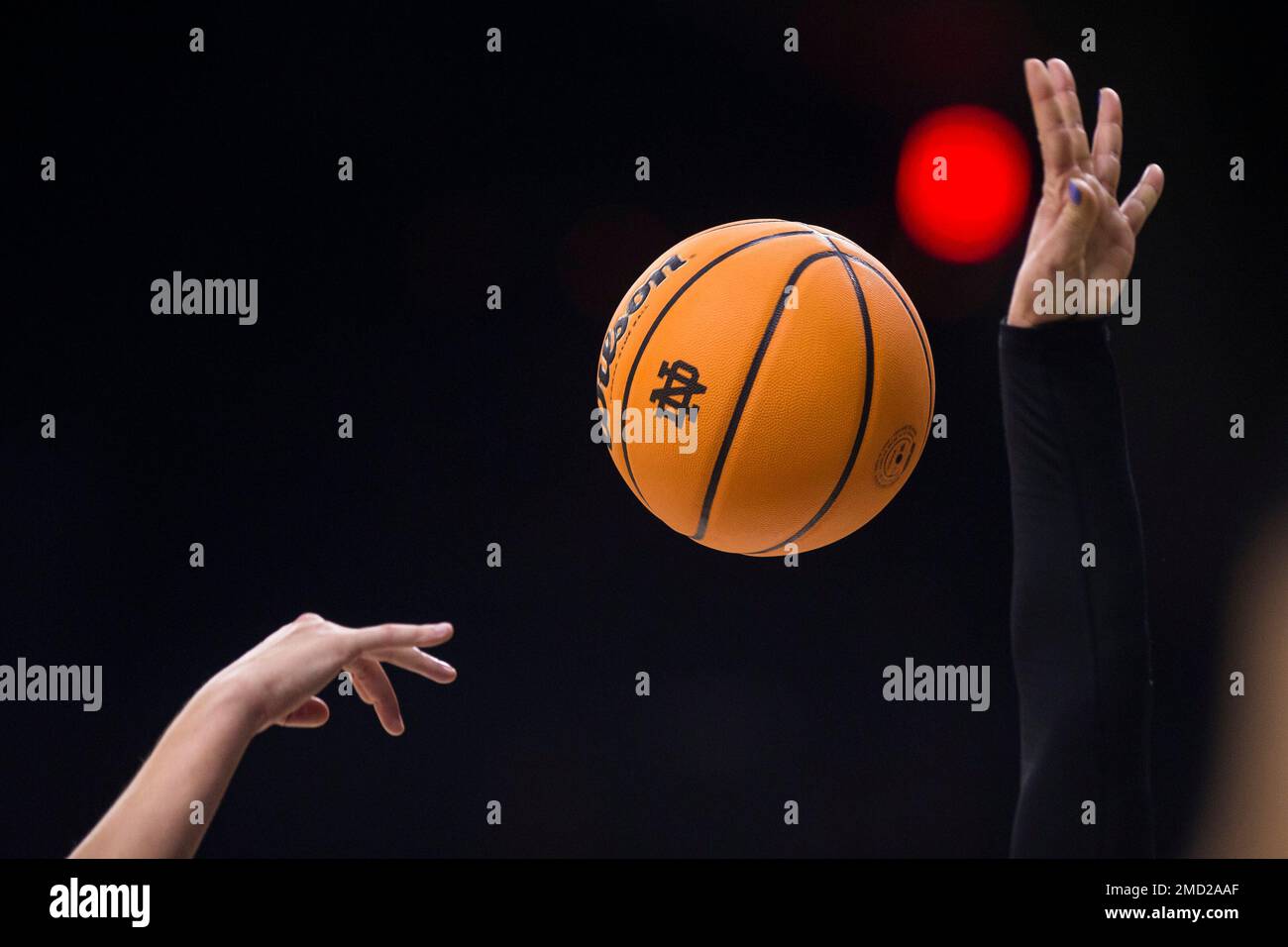 Notre Dame competes against Ohio in an NCAA women's basketball game on ...