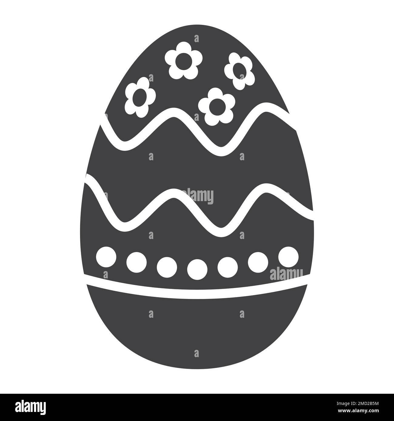 Easter egg glyph icon, easter and holiday, celebration sign vector ...