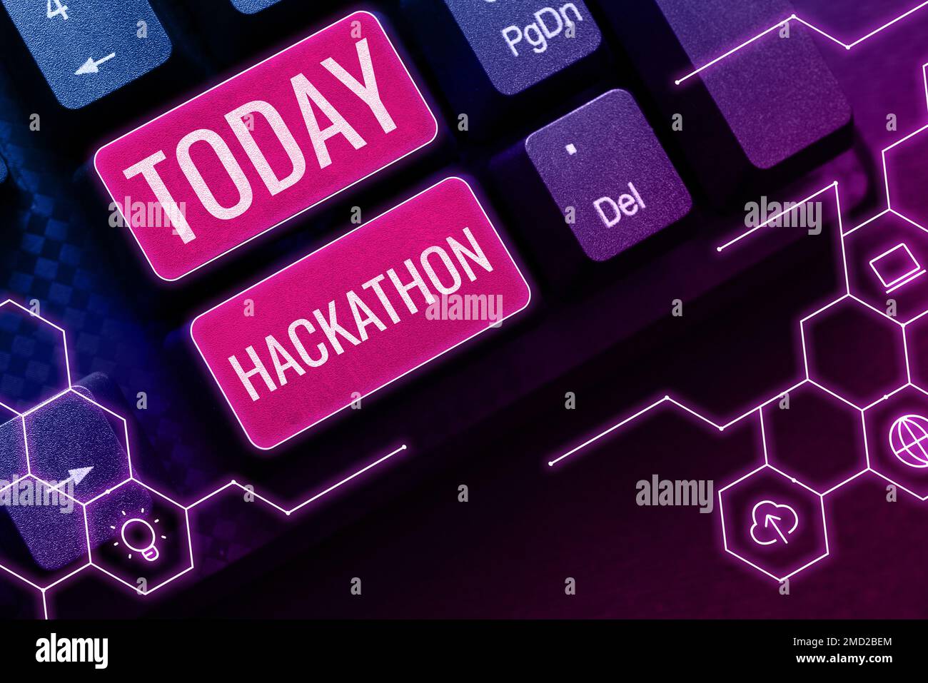 Text caption presenting Hackathon. Business showcase event where large ... Text caption presenting Hackathon. Business showcase event where large ...