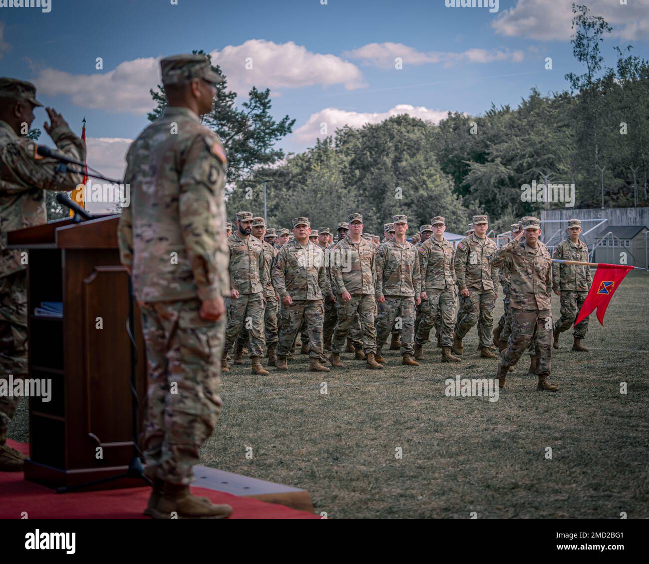 U.S Army Capt. Jayson Ruiz-Perez, commander of Headquarters and ...