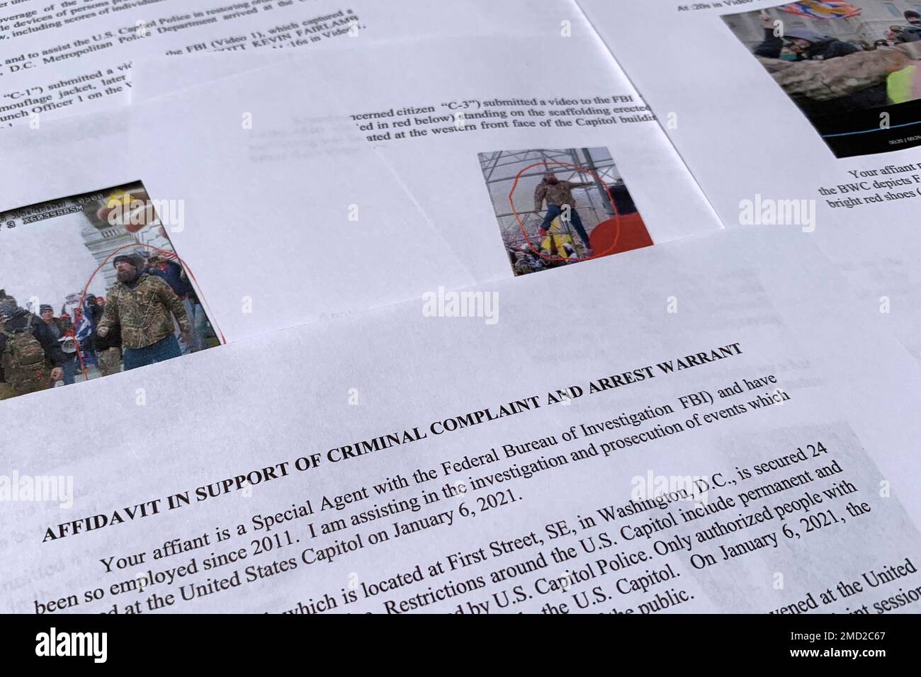 File The Affidavit From The Fbi In Support Of An Arrest Warrant For