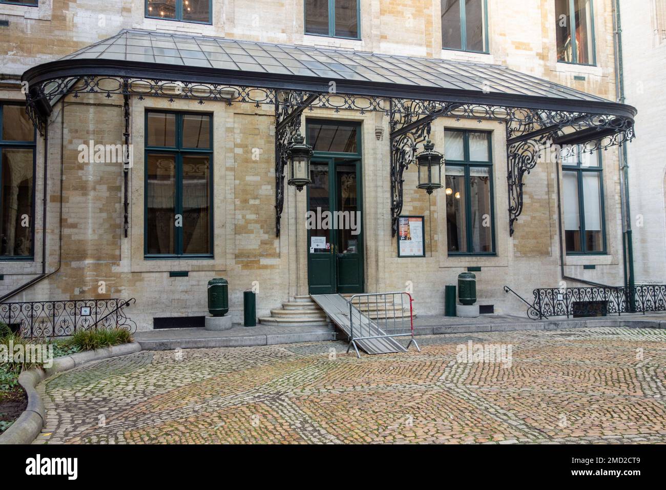 Brussels, Belgium, January 17, 2023. The Brussels City Hall is a gothic ...