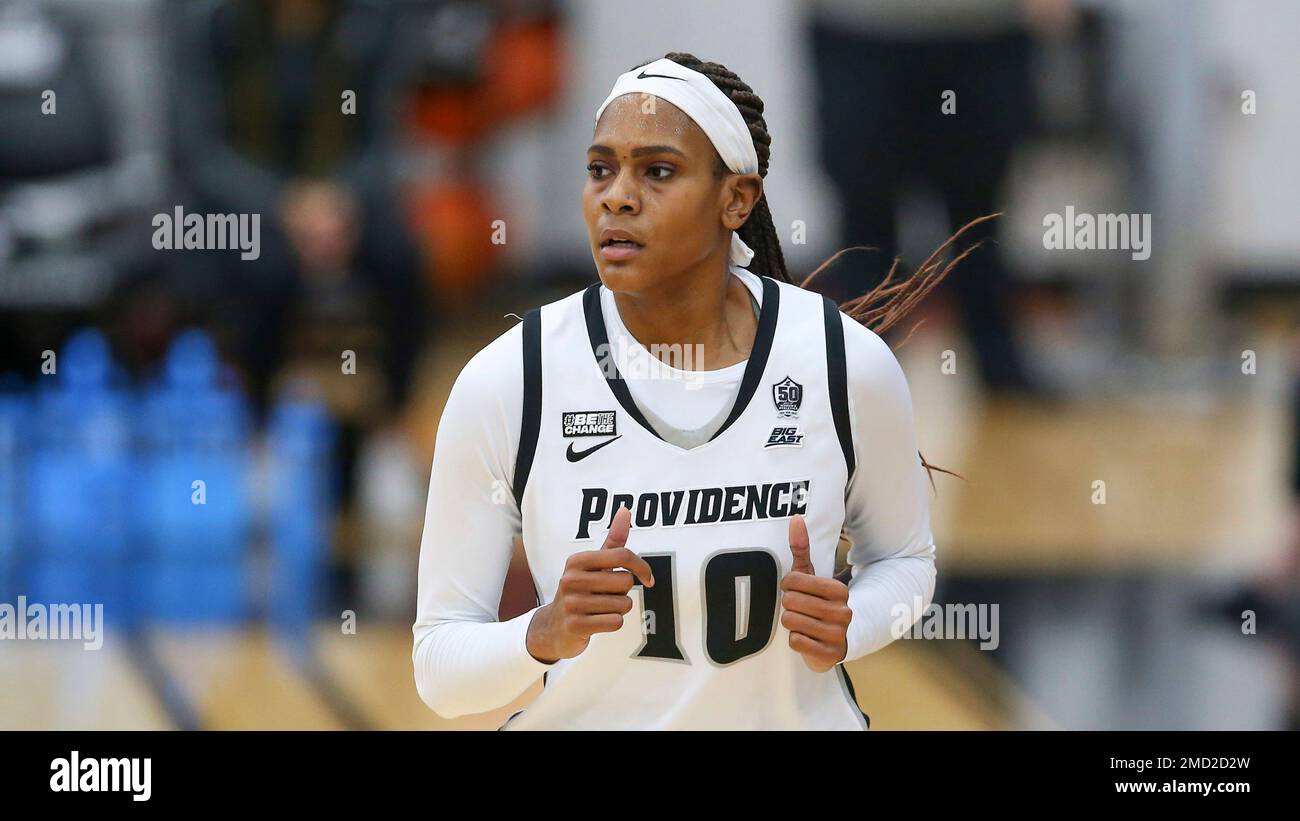 Providence's Mary Baskerville (10) runs during the first half of an ...