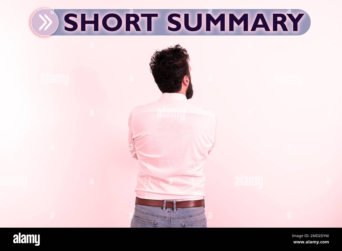 Hand writing sign Short Summary. Business showcase Brief statement of ...