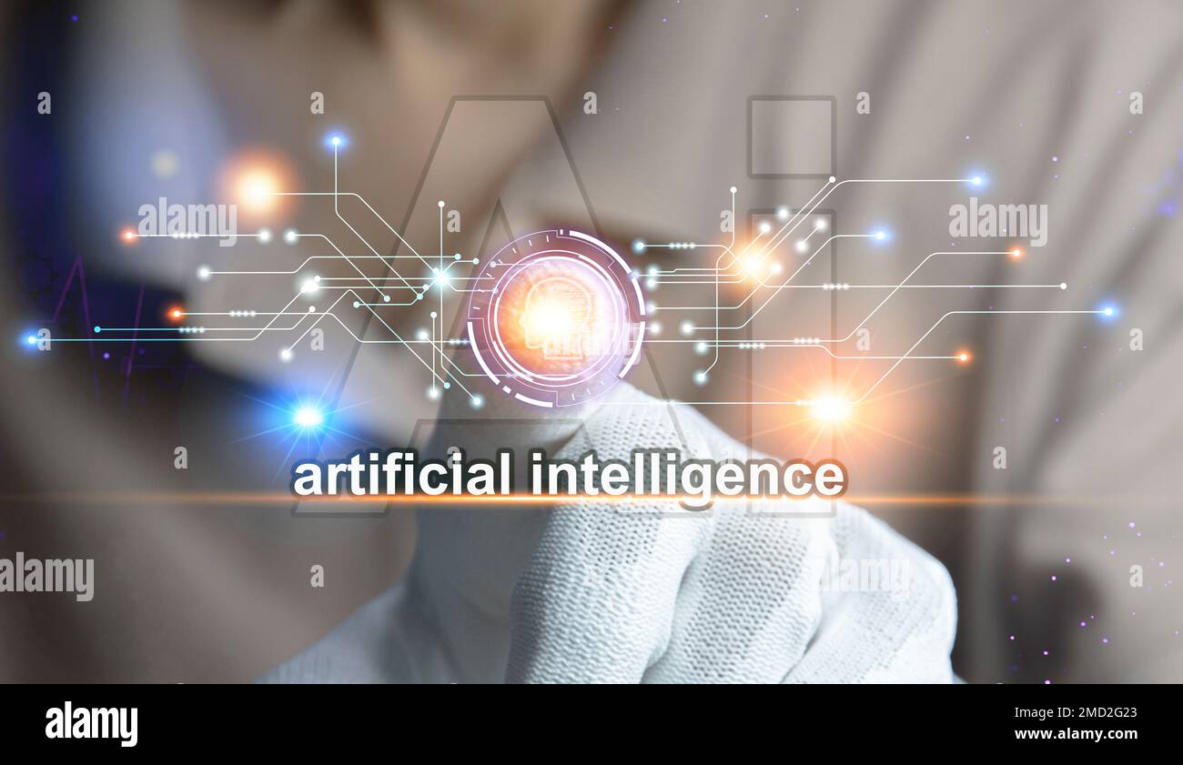 Conceptually, an AI chatbot or artificial intelligence that can naturally communicate through ...