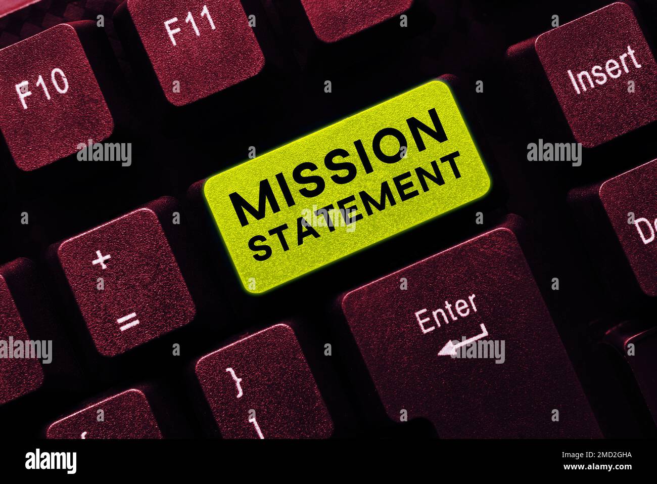 Inspiration showing sign Mission Statement. Word for Formal summary of ...