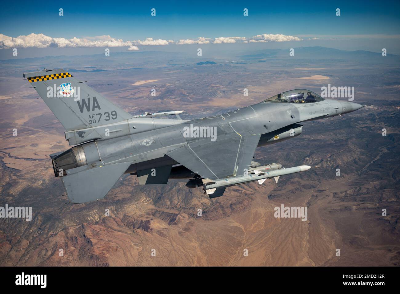 An F-16 Fighting Falcon piloted by Captain Tim “REEF” Joubert ...