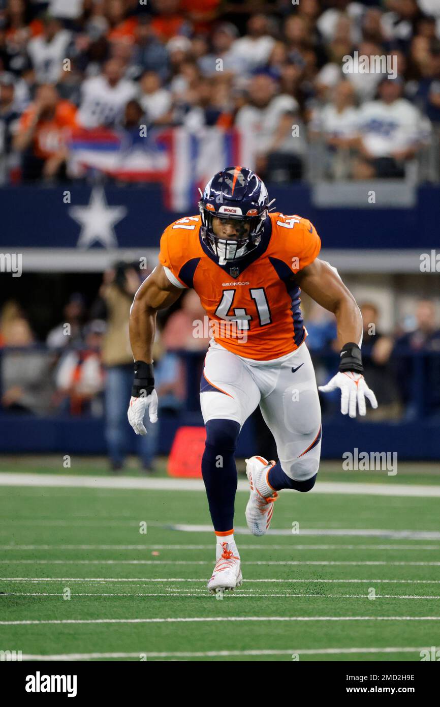 Denver Broncos safety Jamar Johnson (41) defends against the Dallas ...