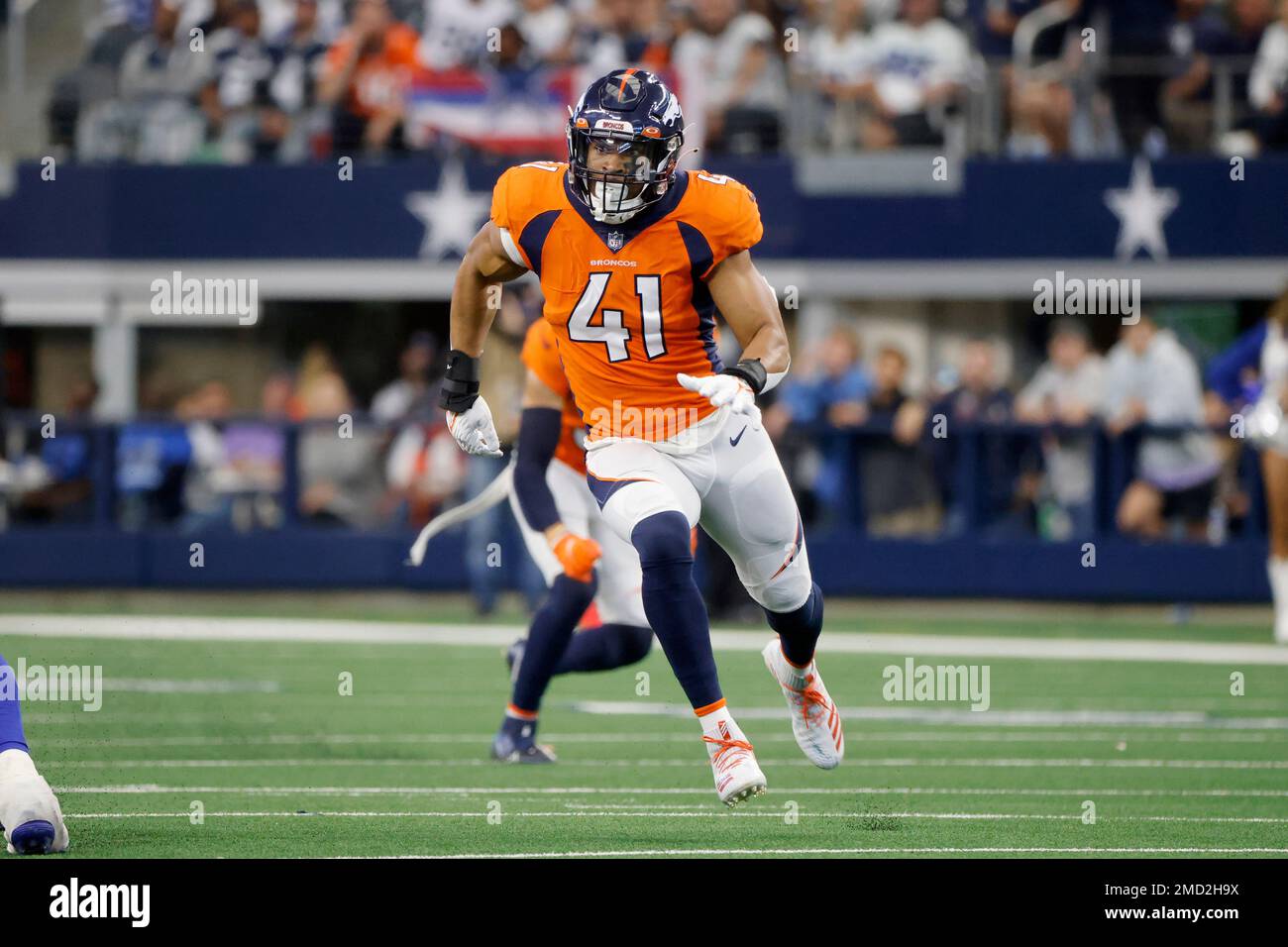 Denver Broncos safety Jamar Johnson (41) defends against the Dallas ...