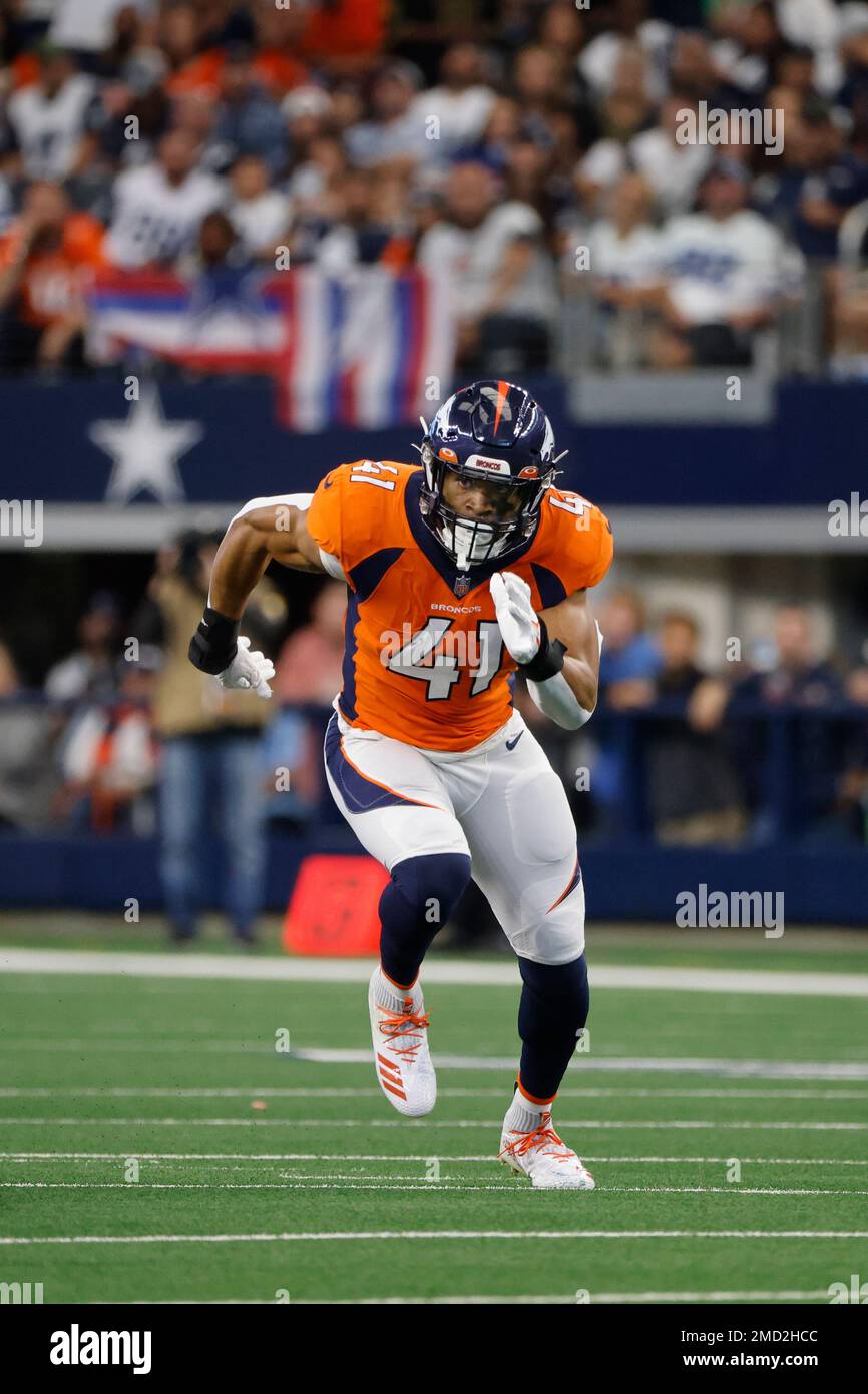 Denver Broncos safety Jamar Johnson (41) defends against the Dallas ...