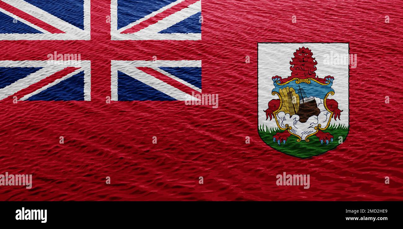 Flag of Bermuda on a textured background. Concept collage Stock Photo ...