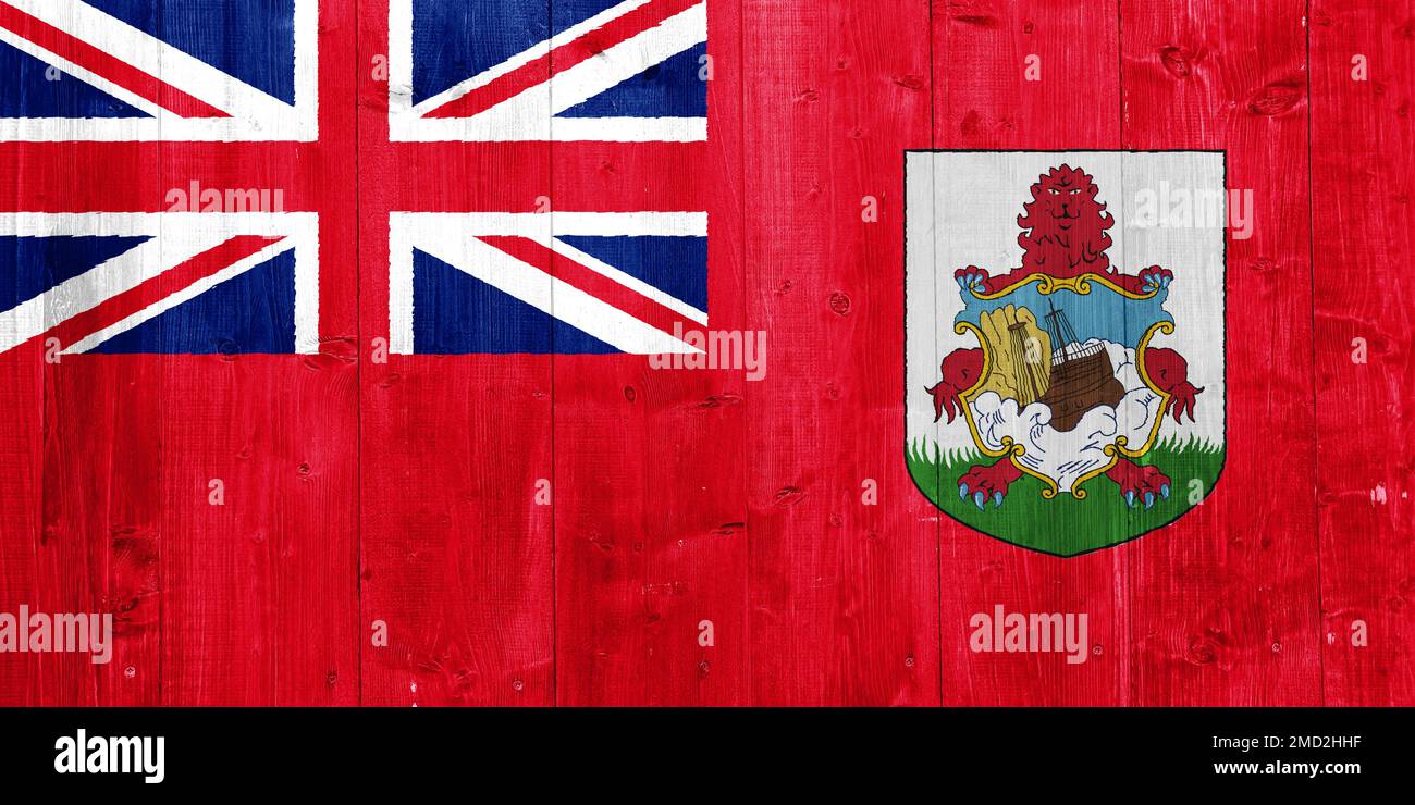 Flag of Bermuda on a textured background. Concept collage Stock Photo ...
