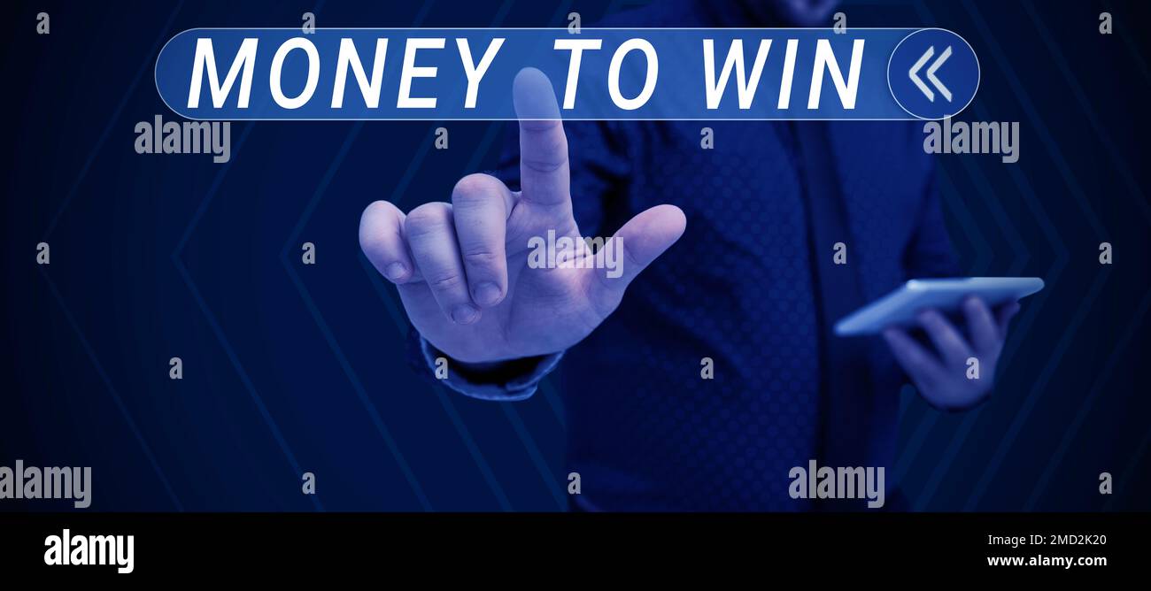 Text caption presenting Money To Win. Internet Concept Calculating ...