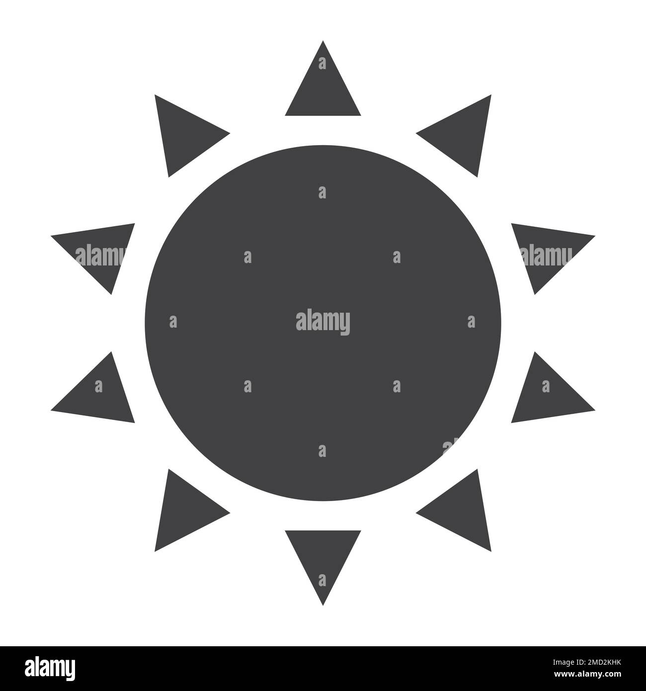 Sun glyph icon, easter and holiday, hot sign vector graphics, a solid ...