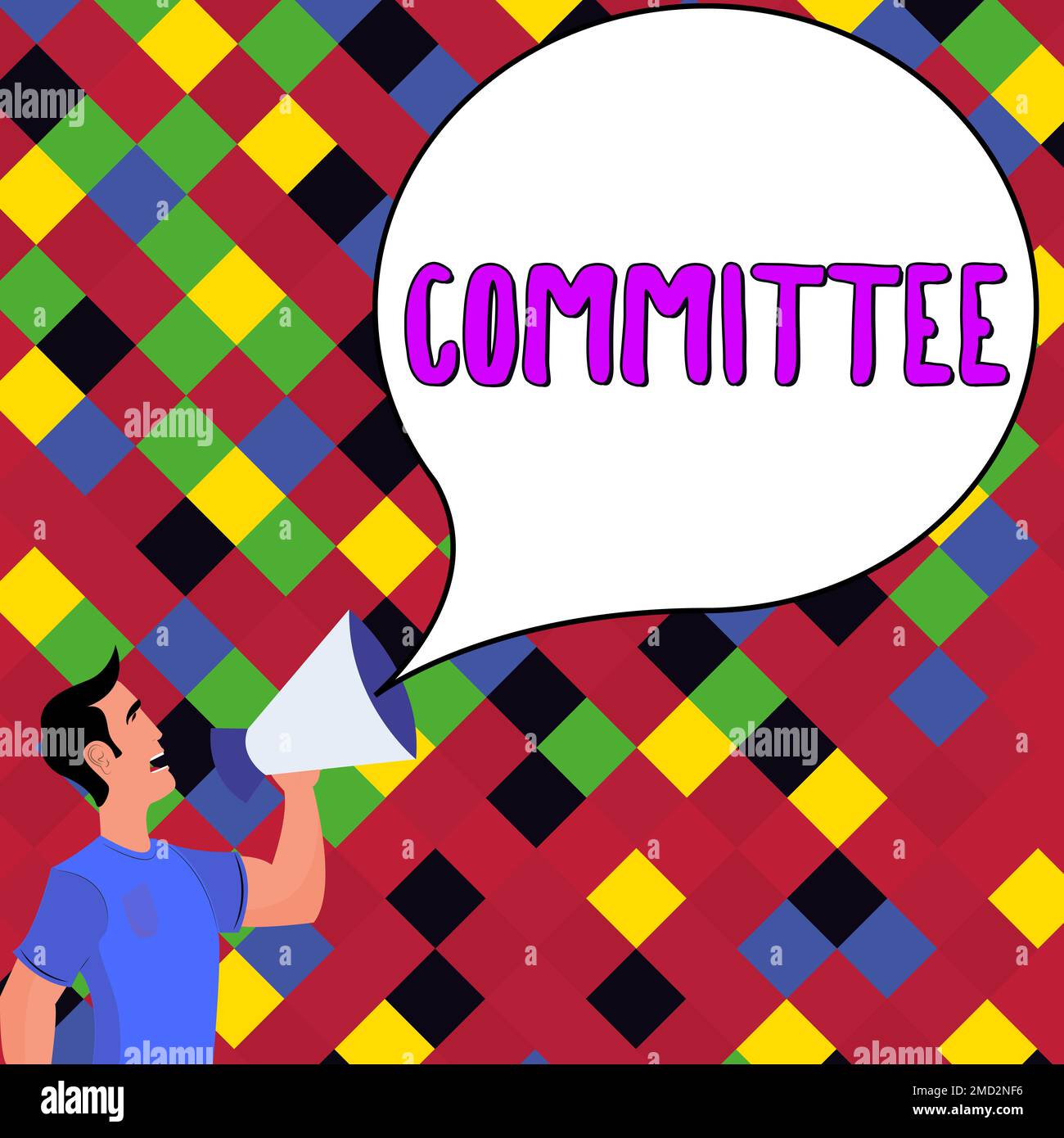 Conceptual caption Committee. Word Written on Group of people appointed ...