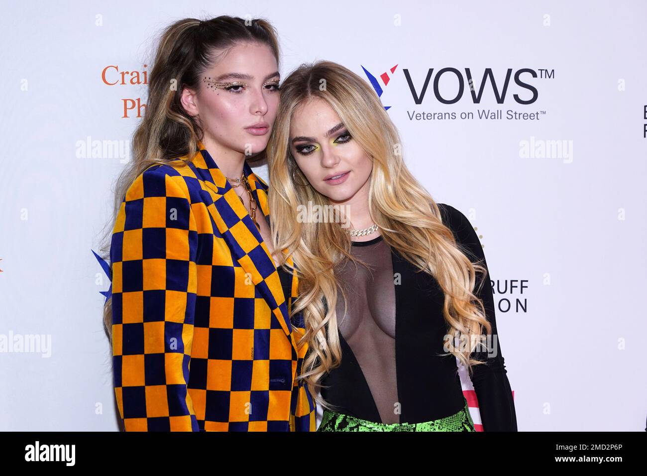 Grace Gaustad, left, and Katie Kelly attend the 15th annual Stand Up ...