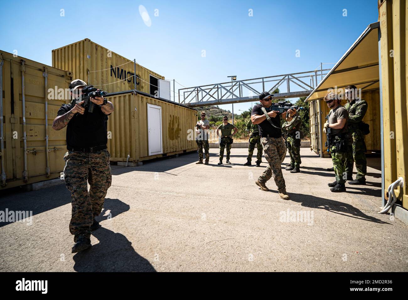 U.S. Marine Corps (Left) GySgt. Chris Brooks and (Right) GySgt. Eric ...