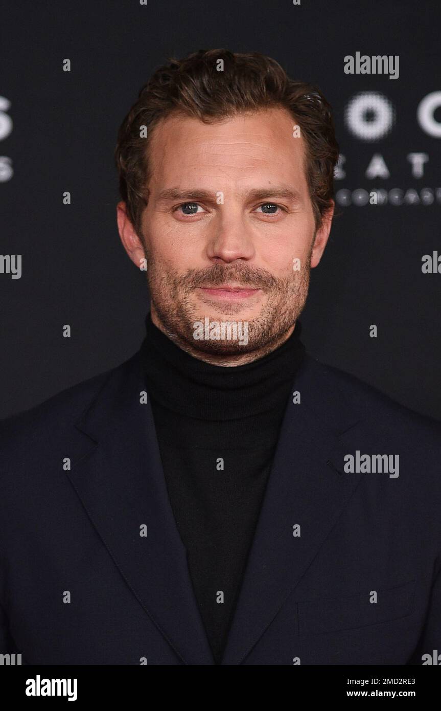 Jamie Dornan arrives at the premiere of "Belfast" on Monday, Nov. 8 ...