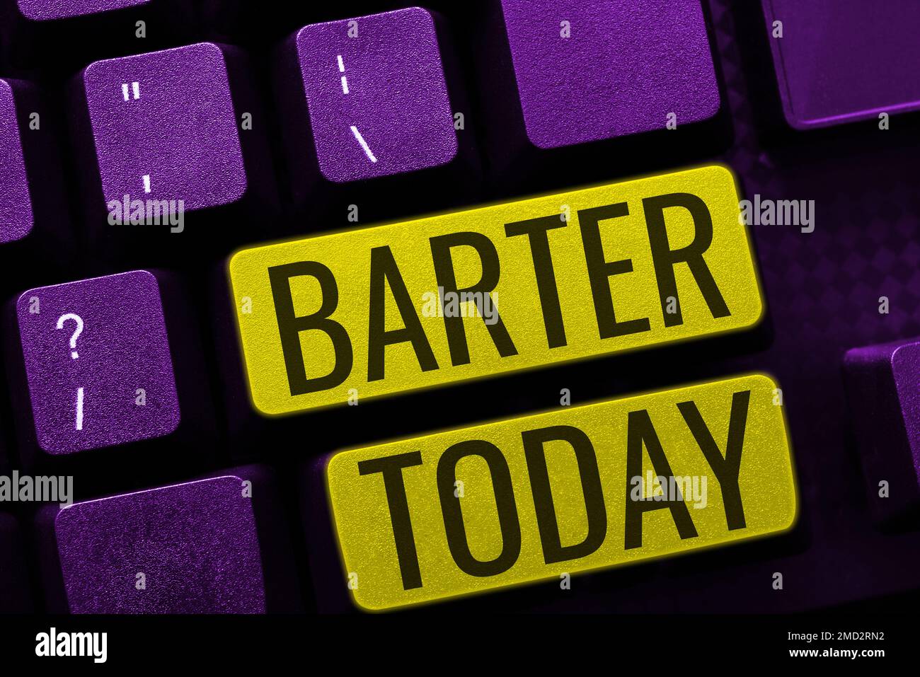 Conceptual display Barter. Internet Concept trade by exchanging one ...