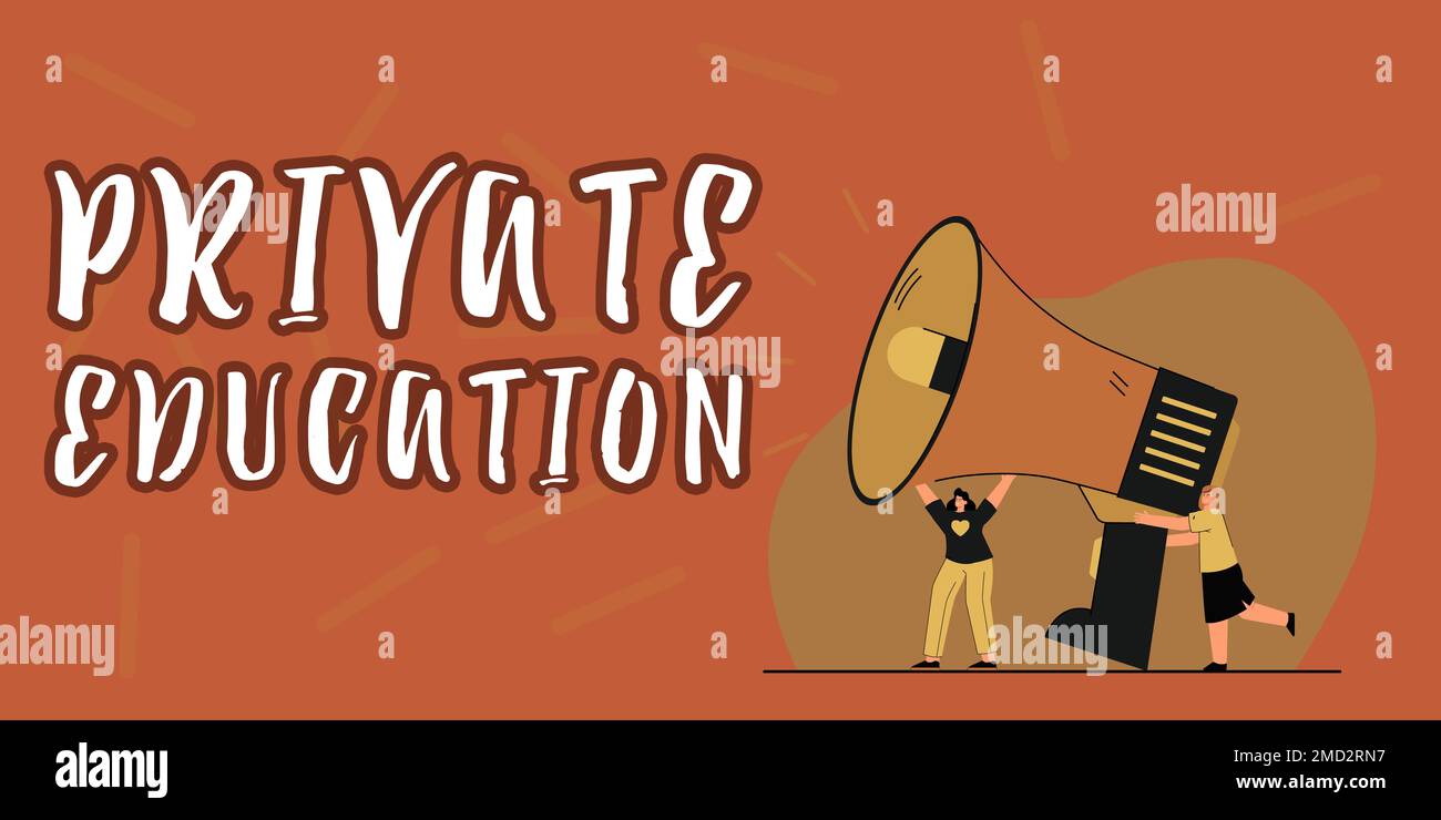 Conceptual display Private Education. Internet Concept Belonging for ...