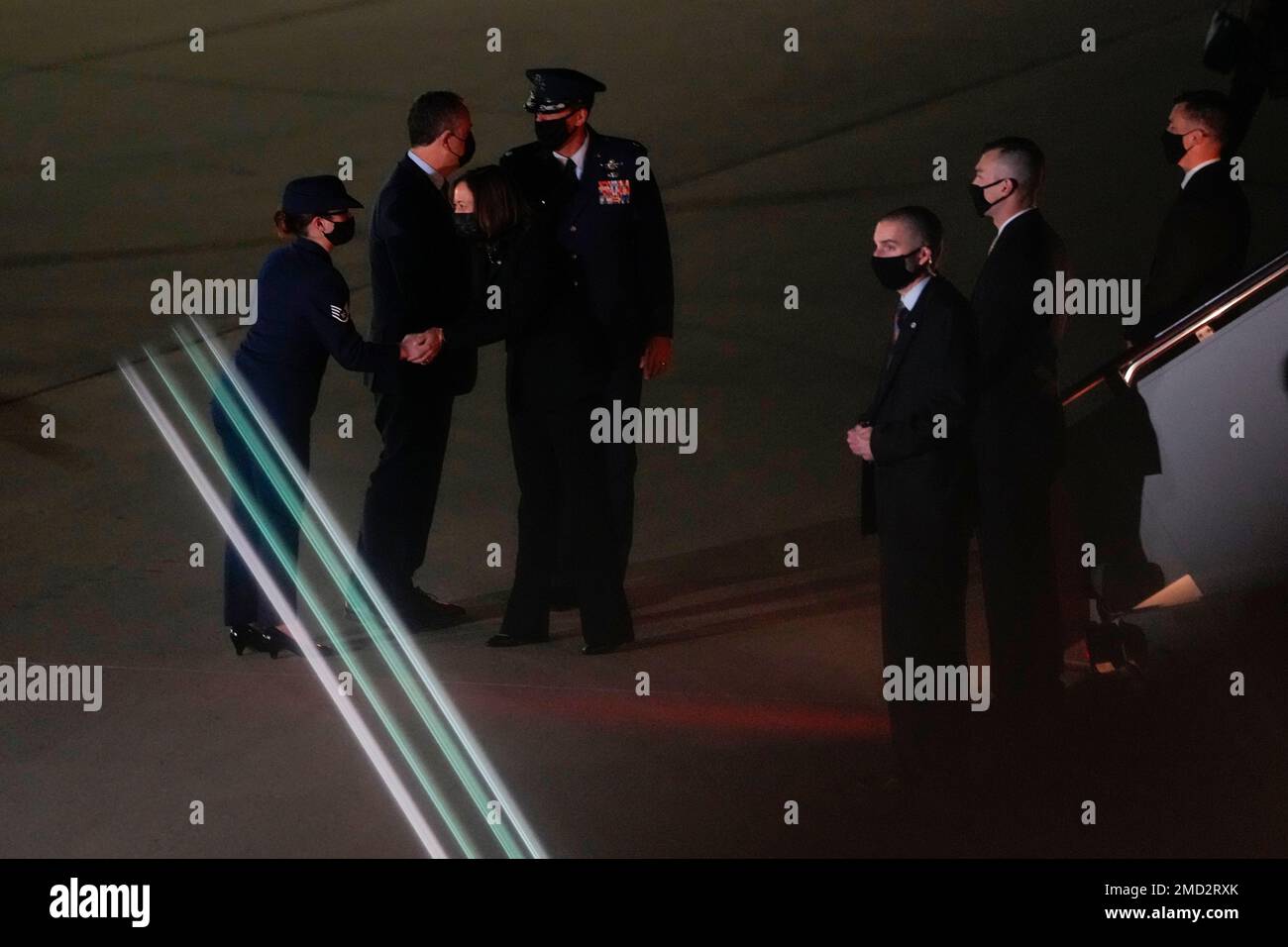 Vice President Kamala Harris and her husband Doug Emhoff arrive to ...