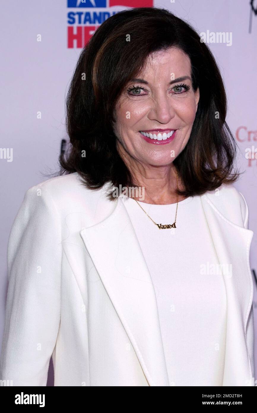 New York Gov. Kathy Hochul attends the 15th annual Stand Up for Heroes ...