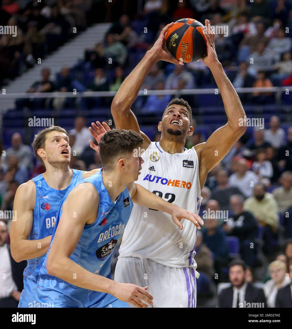 Madrid, Spain. 22nd Jan, 2023. 22th January 2023; Wizink Center; Madrid; Spain; Liga Endesa ACB ...