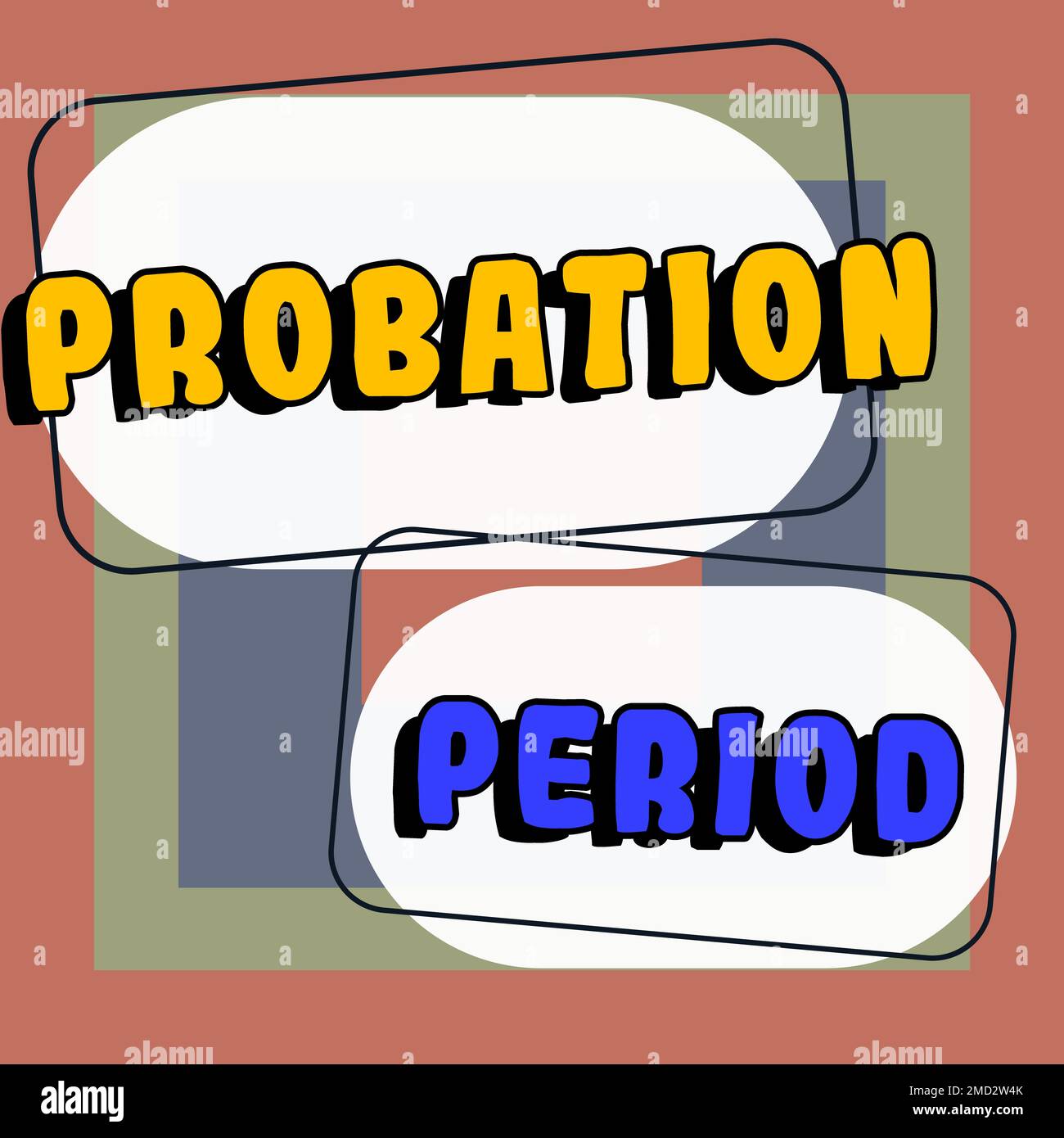 Hand writing sign Probation Period. Business concept focused and ...