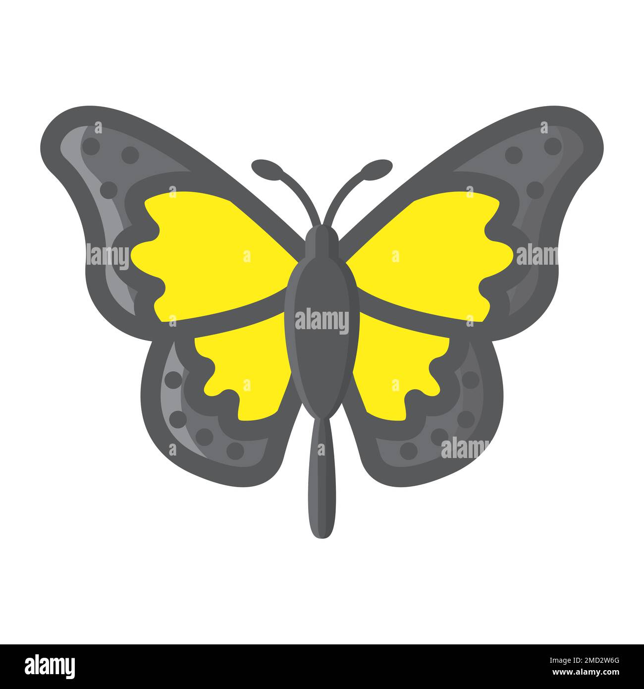 Butterfly filled outline icon, easter and holiday, insect sign vector ...