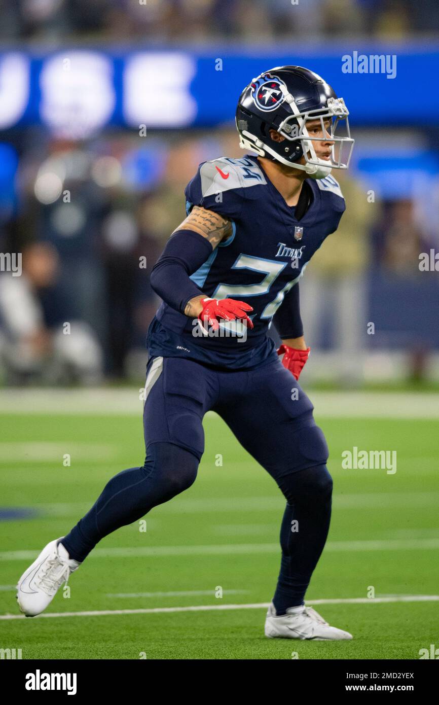 Tennessee Titans cornerback Elijah Molden (24) while playing the Los ...