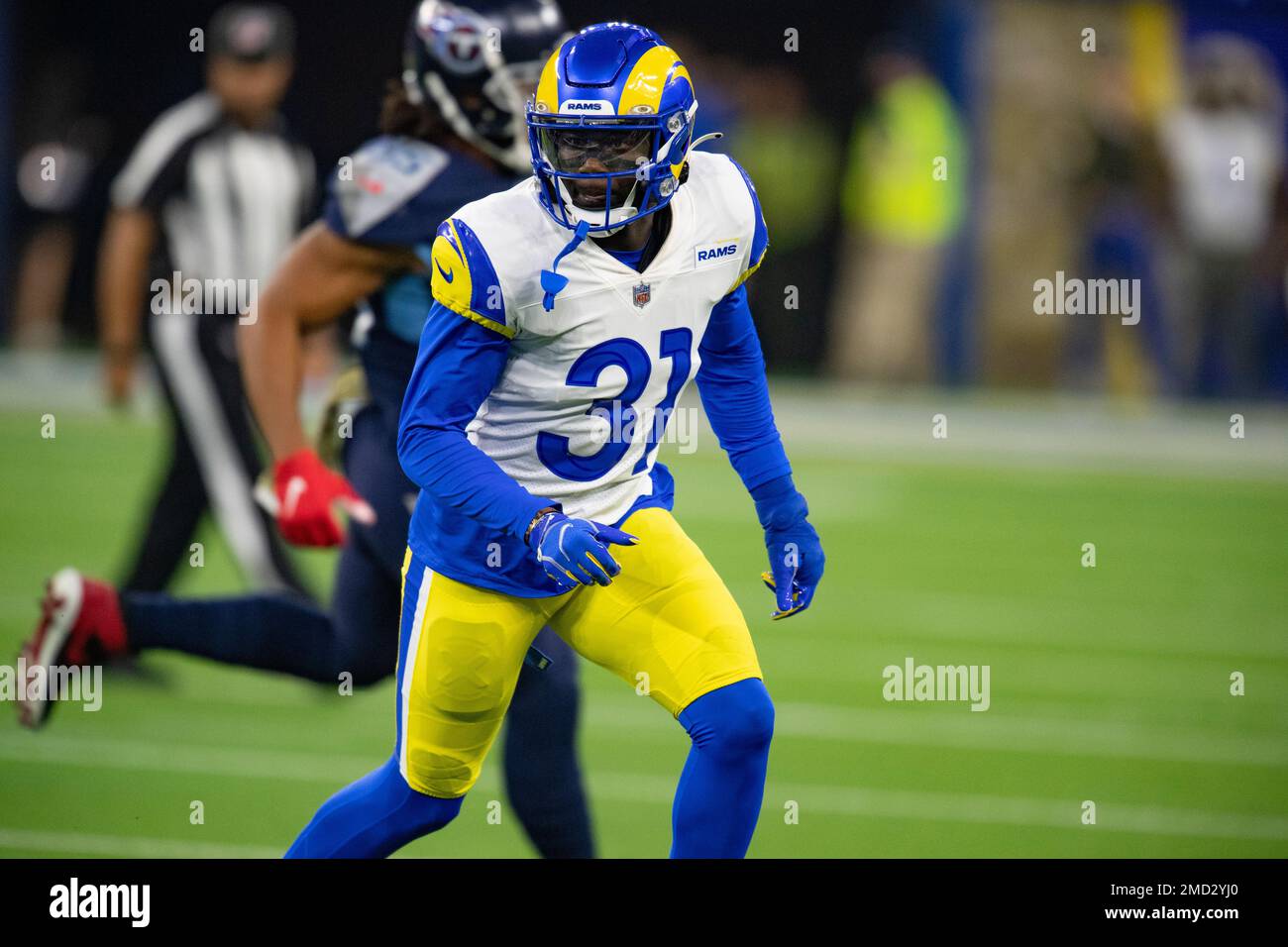 Los Angeles Rams cornerback Robert Rochell (31) plays against he ...