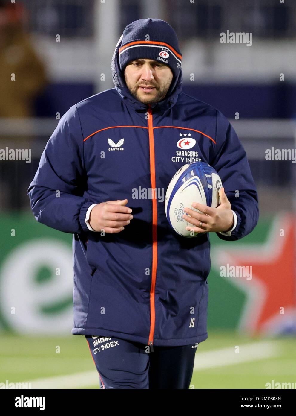 Saracens head coach Joe Shaw ahead of the Heineken Champions Cup match ...