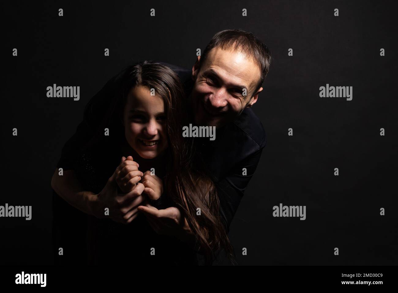 Loving Indian daddy embracing cute little adorable daughter. concept ...