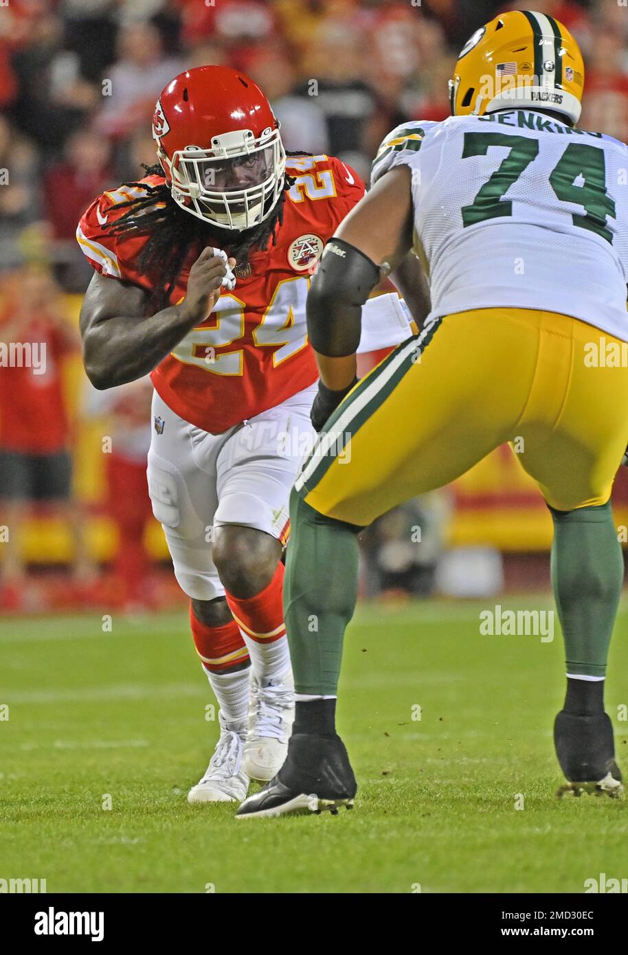 Kansas City Chiefs safety Devon Key (24) rushes against Green Bay ...
