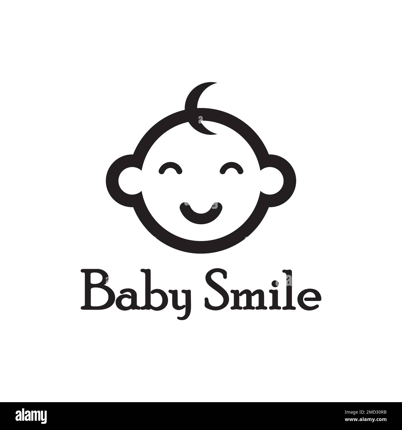 Happy boy face cartoon icon Black and White Stock Photos & Images - Alamy
