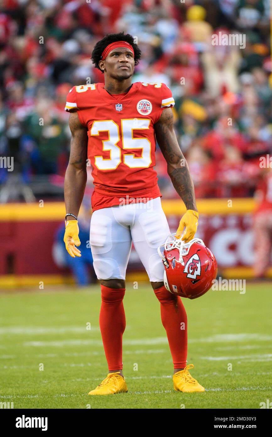 Kansas City Chiefs cornerback Charvarius Ward during the first half of ...