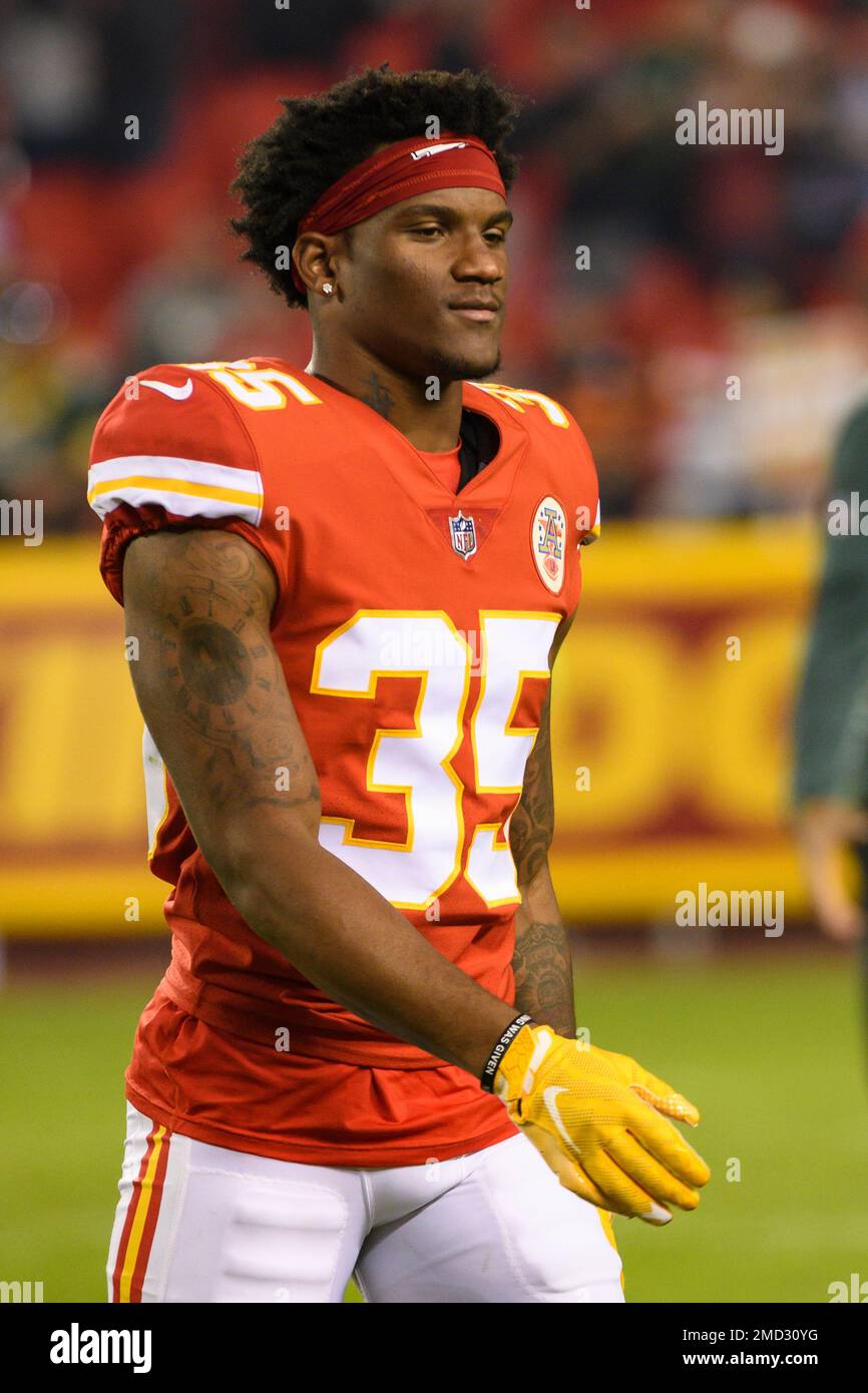 Kansas City Chiefs cornerback Charvarius Ward leaves the field after ...