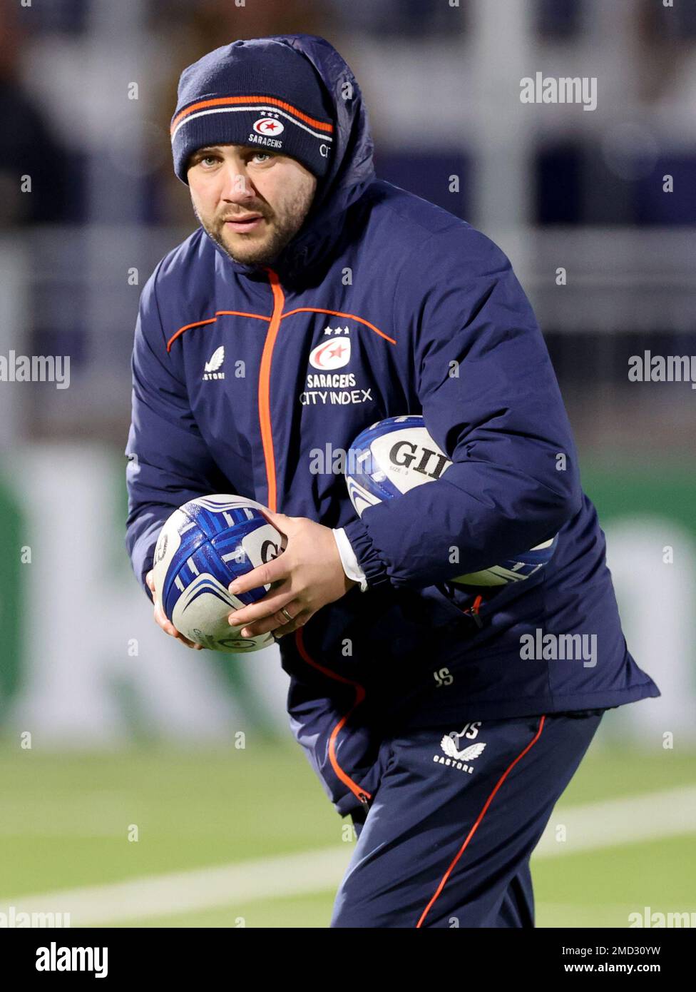 Saracens head coach Joe Shaw ahead of the Heineken Champions Cup match ...
