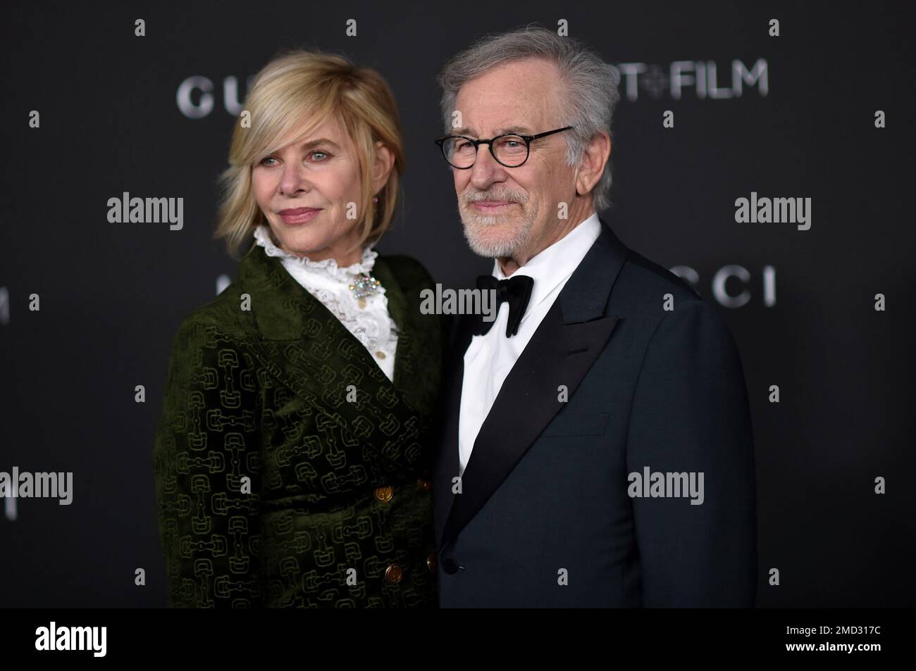 Kate Capshaw, left, and Steven Spielberg arrive at the LACMA Art + Film ...