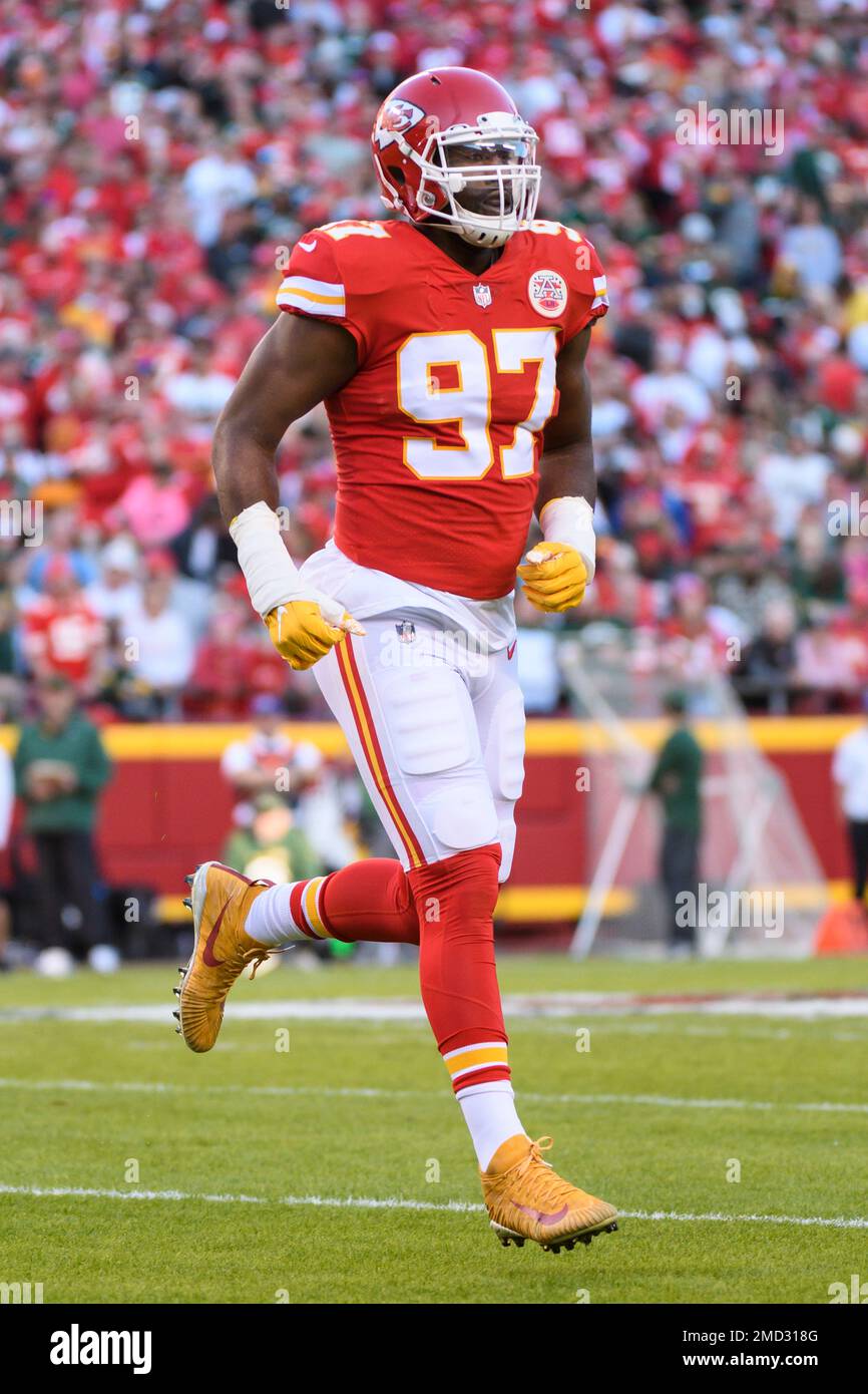 Kansas City Chiefs defensive end Alex Okafor during the first half of ...