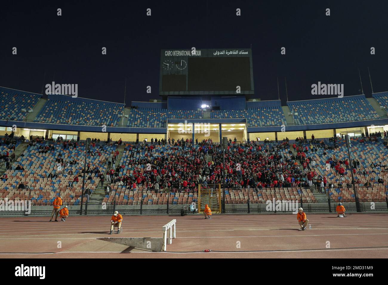 CAIRO, EGYPT - 21 JANUARY: A general view of the stadium during the ...