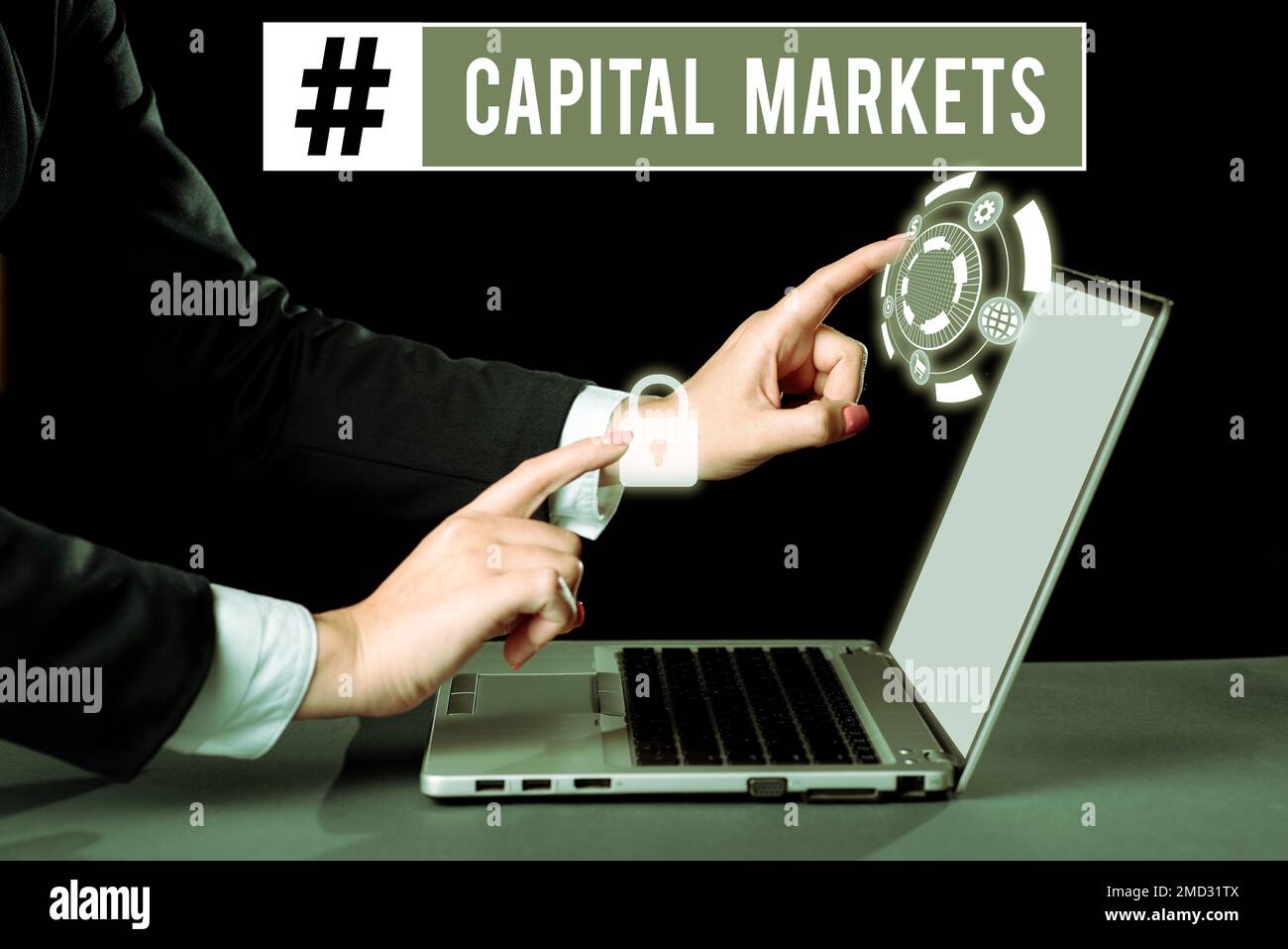 Handwriting text Capital Markets. Internet Concept Allow businesses to ...