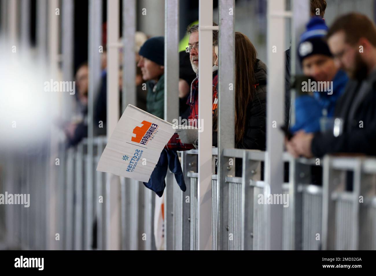 Fans in the stands ahead of the Heineken Champions Cup match at DAM ...