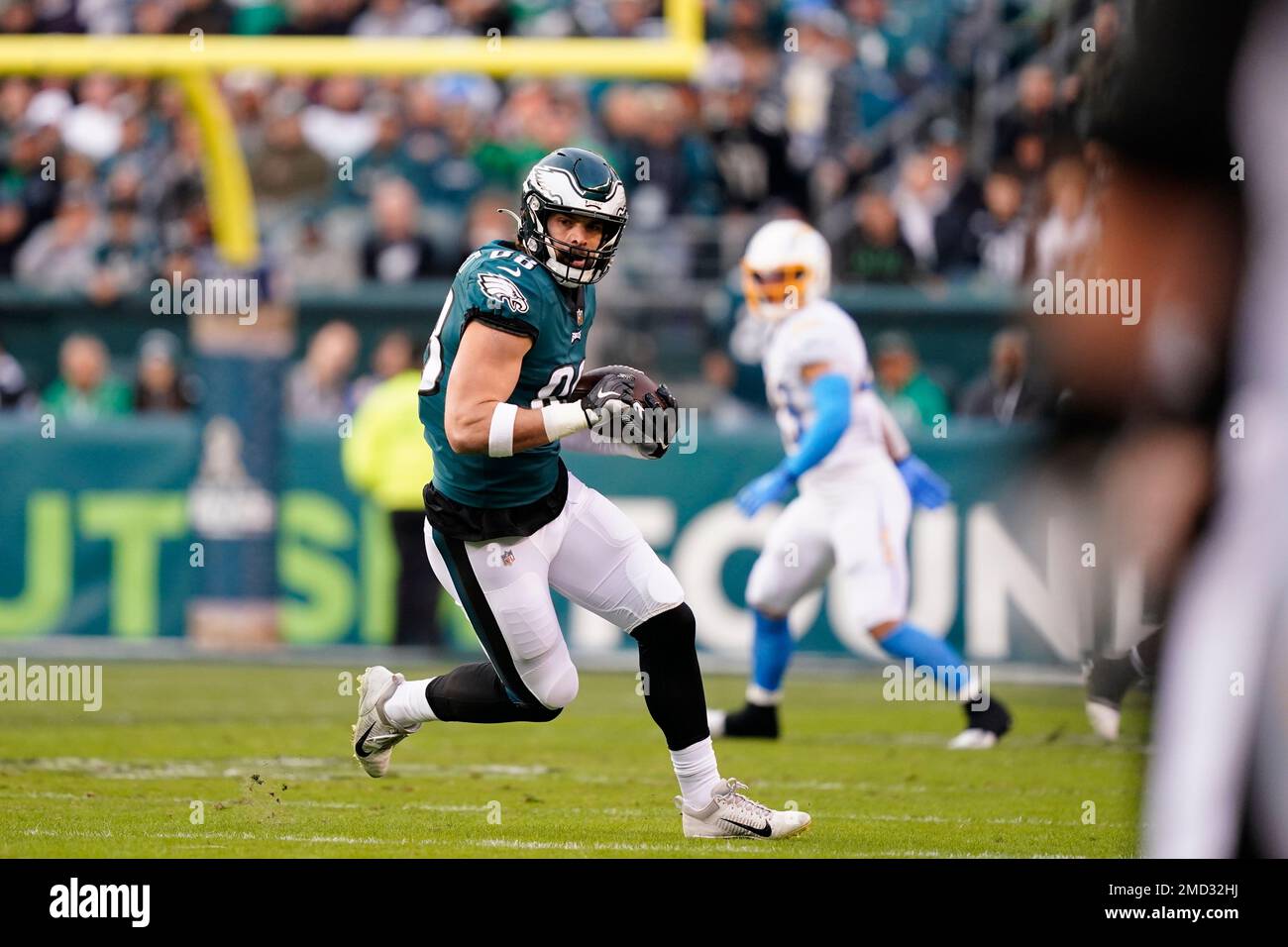 Philadelphia Eagles tight end Dallas Goedert in action during an NFL ...