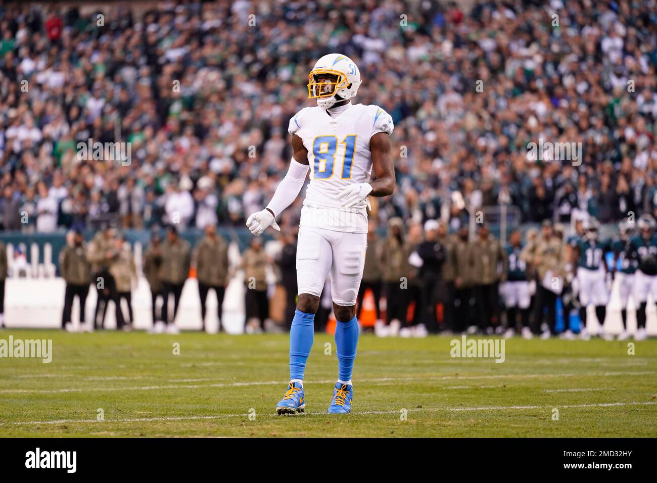 Los Angeles Chargers wide receiver Mike Williams in action during an ...